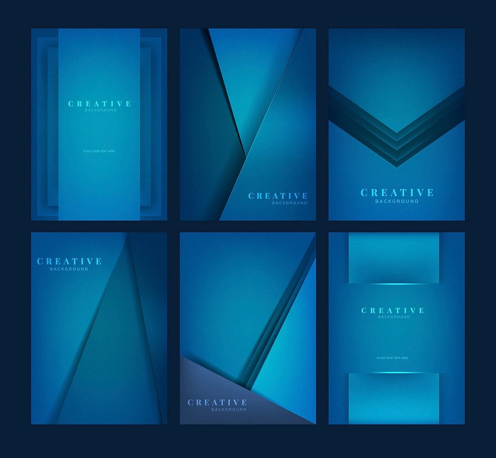 Set creative background designs deep | Premium Vector - rawpixel