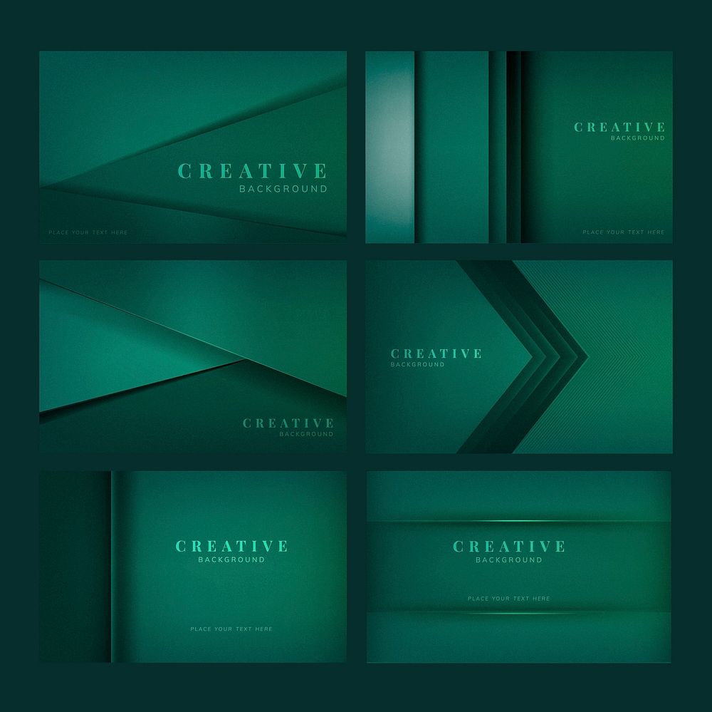 Set abstract creative background designs | Premium Vector - rawpixel