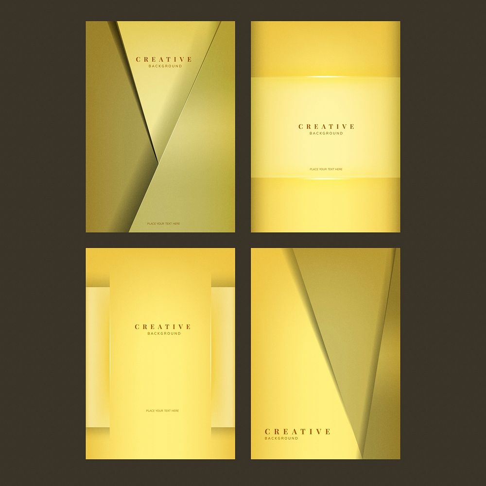Set abstract creative background designs | Premium Vector - rawpixel