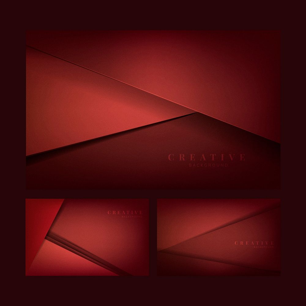 Set abstract creative background designs | Premium Vector - rawpixel
