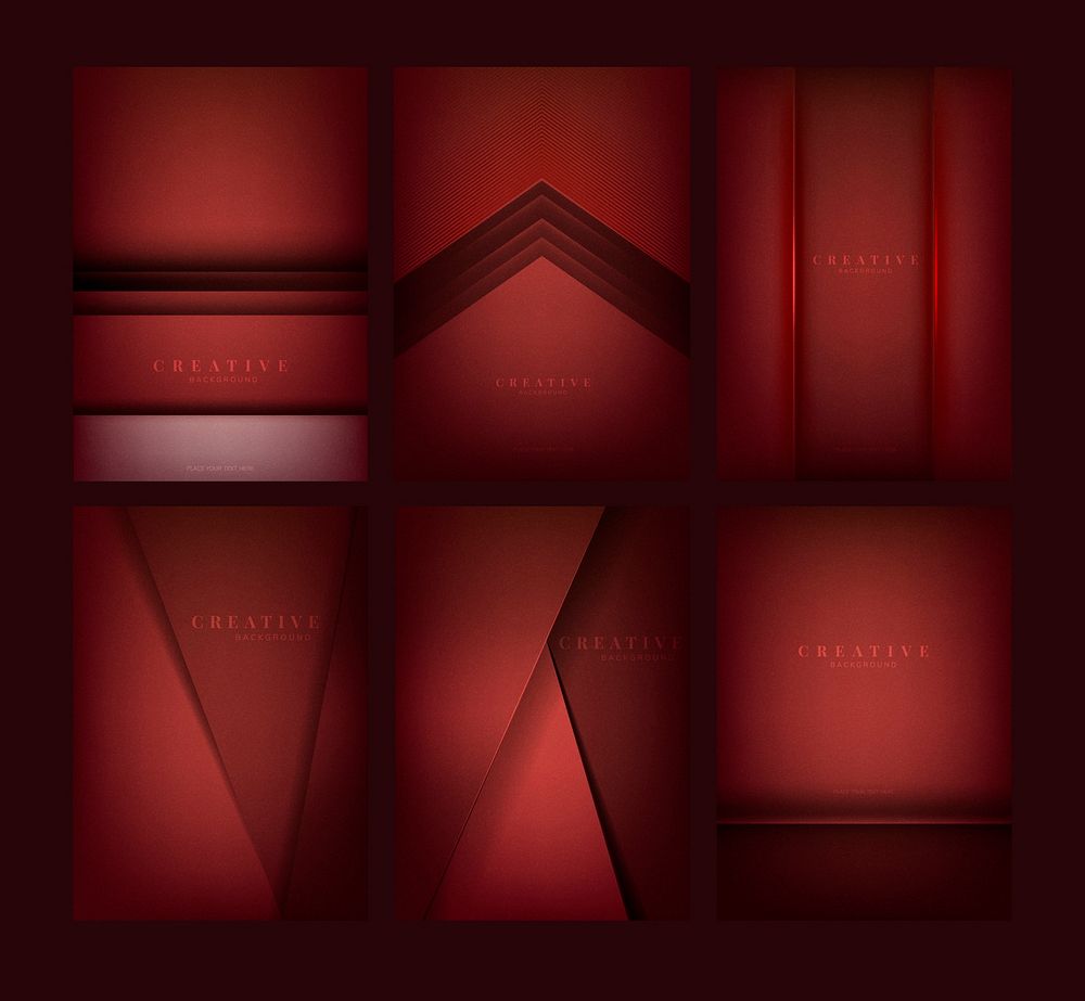 Set abstract creative background designs | Premium Vector - rawpixel