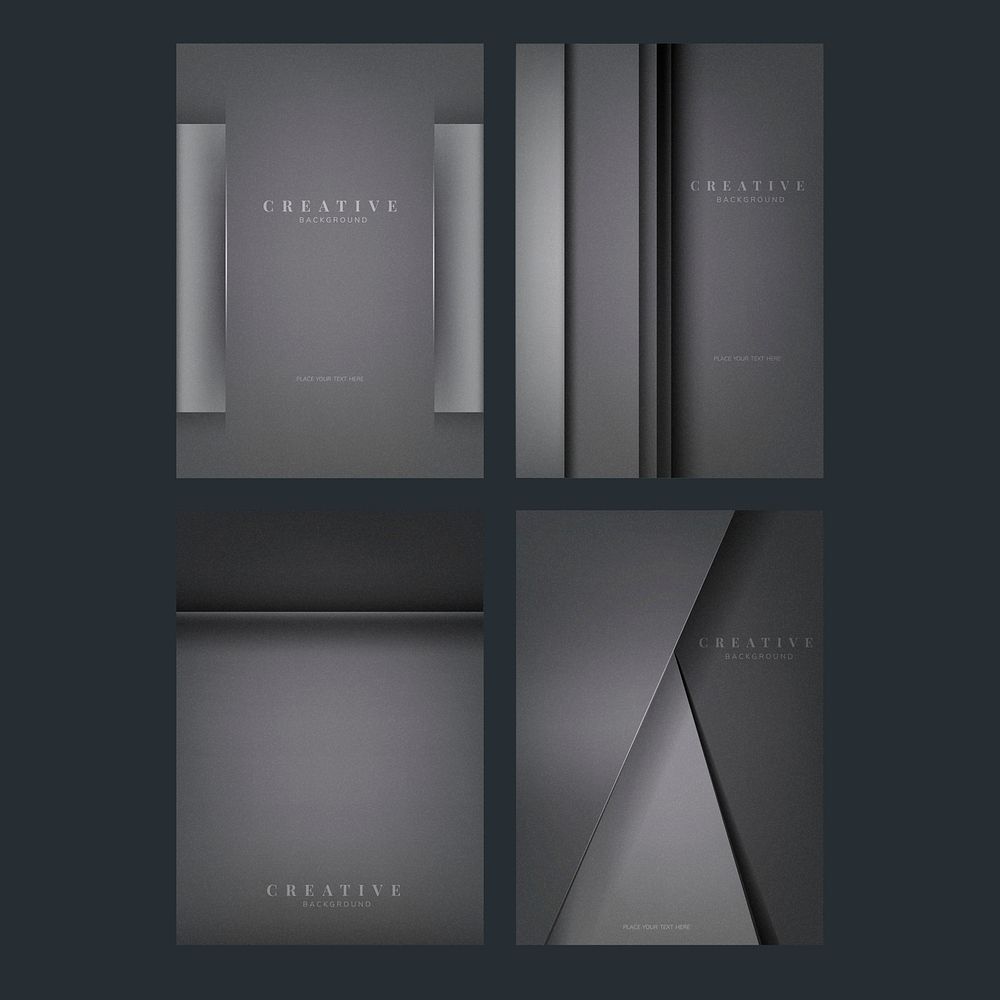 Set abstract creative background designs | Premium Vector - rawpixel