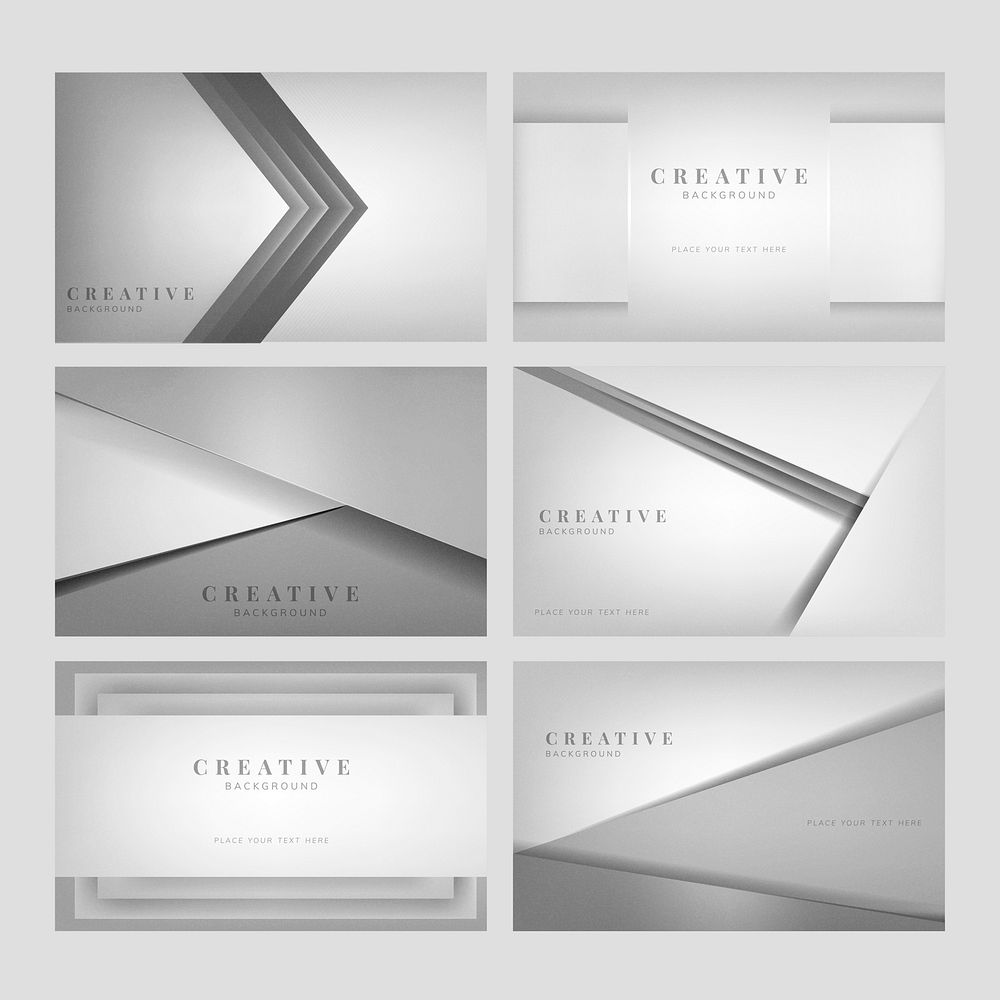 Set of abstract creative background | Free Vector - rawpixel