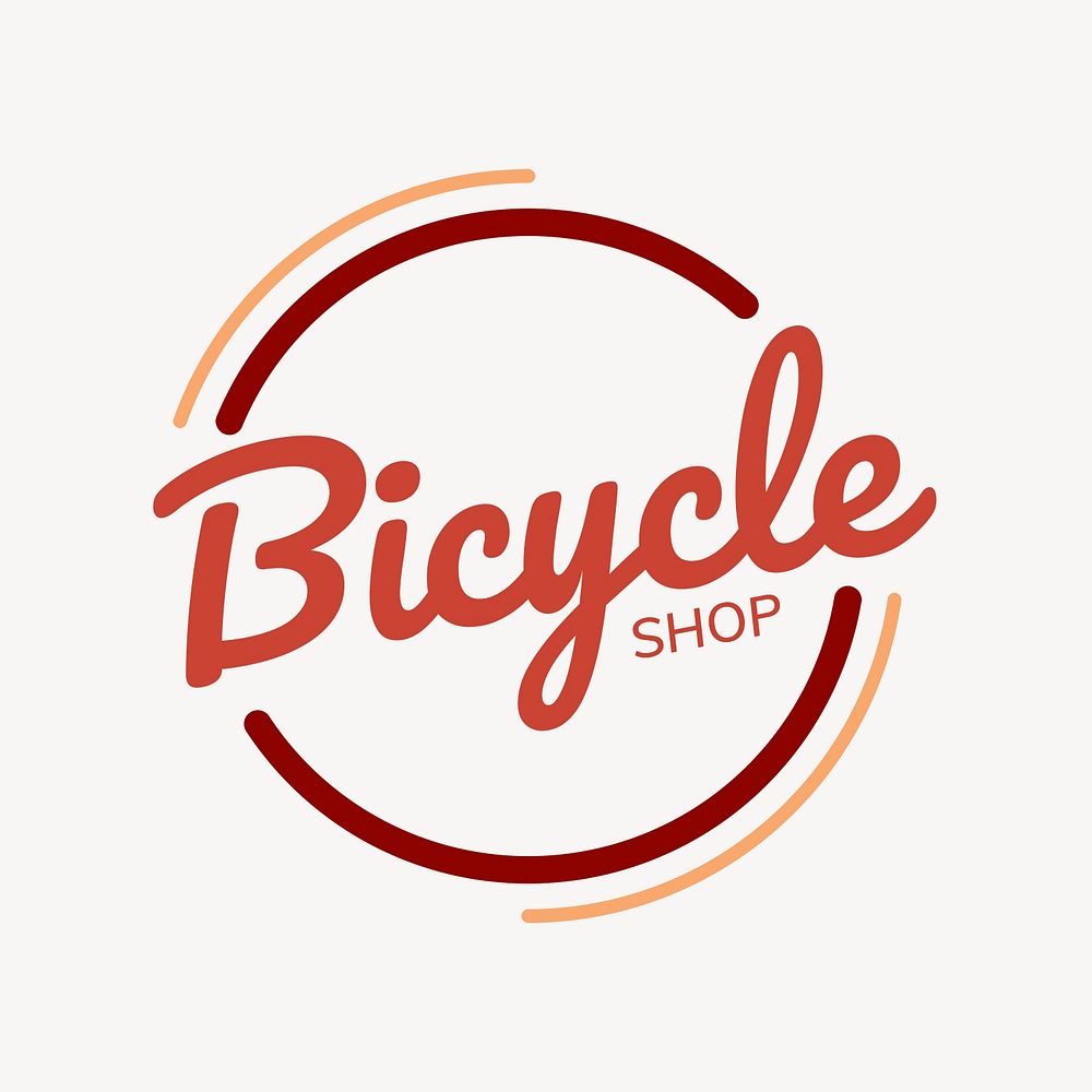 Bicycle shop logo business template | Premium PSD - rawpixel
