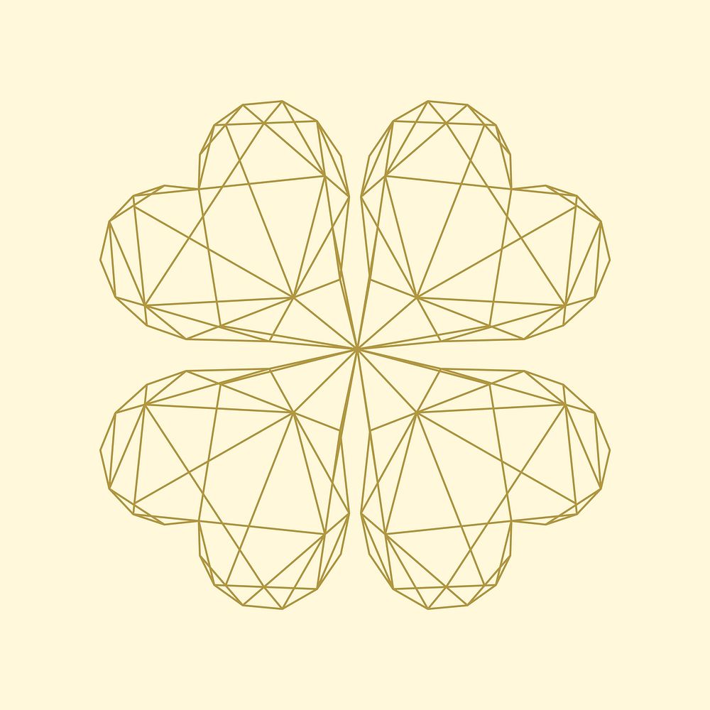 Linear illustration of a clover | Premium Vector - rawpixel