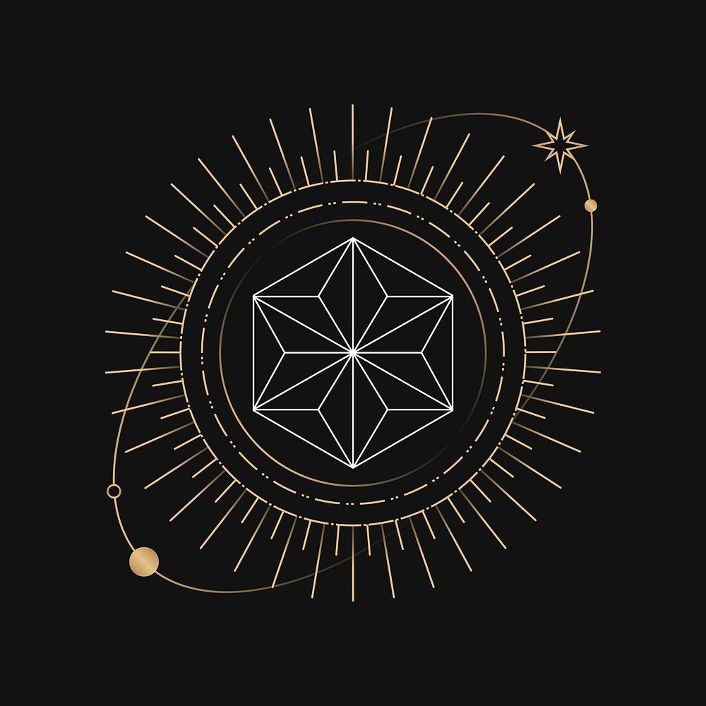 Geometric star mystic symbol vector | Premium Vector - rawpixel