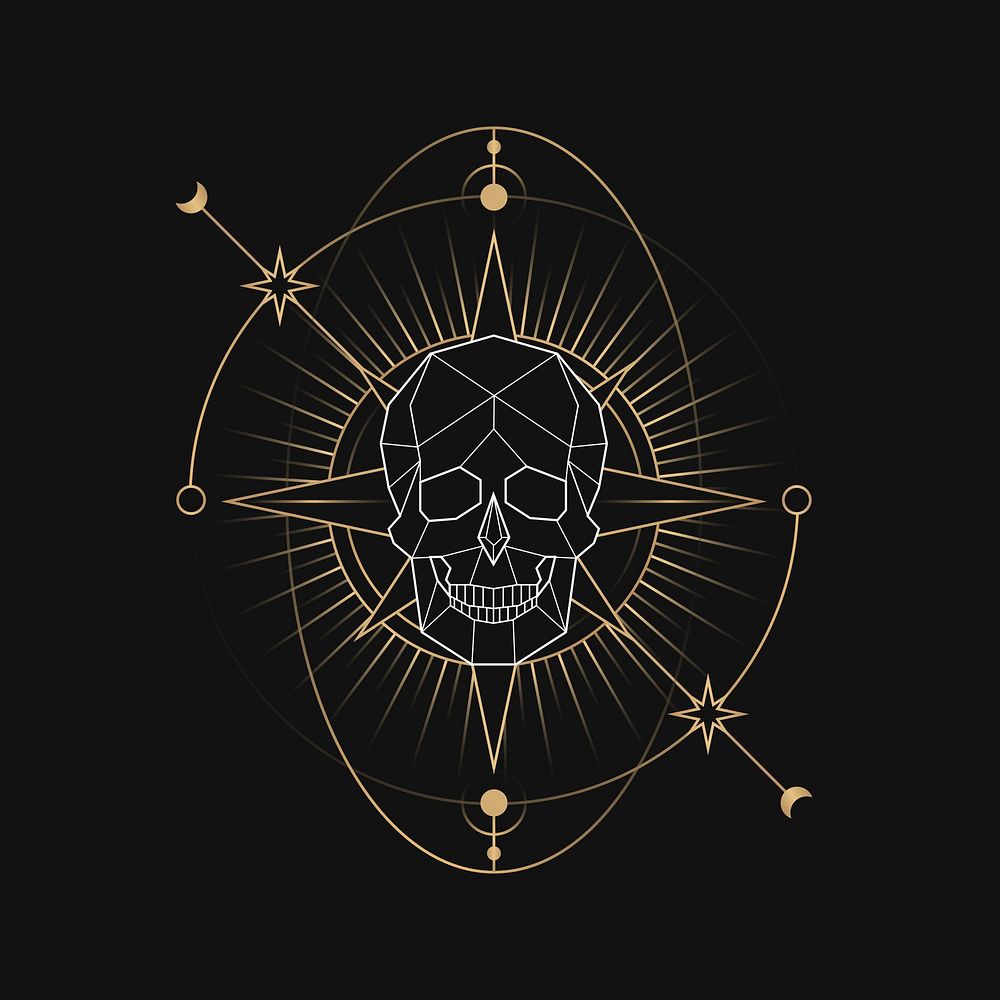 Geometric mystic death symbol vector | Premium Vector - rawpixel