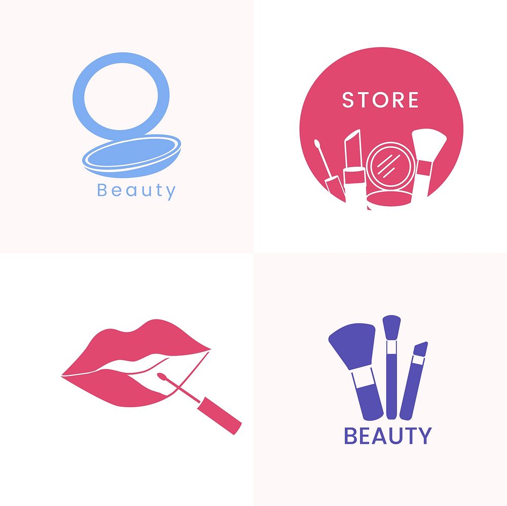 Beauty cosmetics icon set | Free Vector - rawpixel