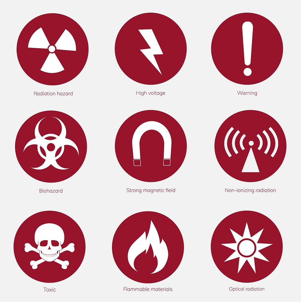 Collection of illustrated warning signs | Premium Vector - rawpixel