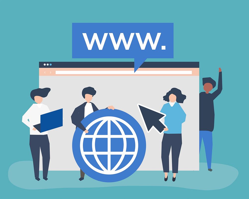 Characters people holding internet search | Premium Vector - rawpixel