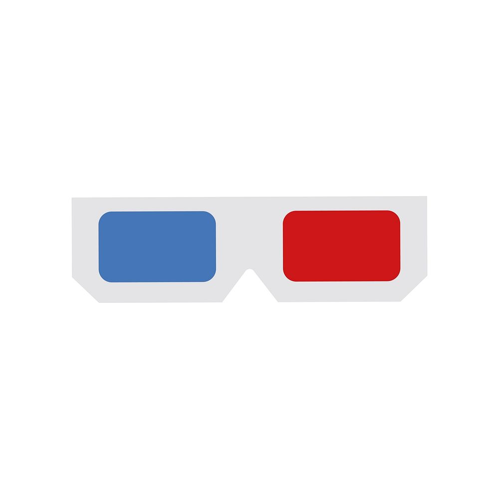 3D glasses isolated graphic illustration | Free Vector - rawpixel