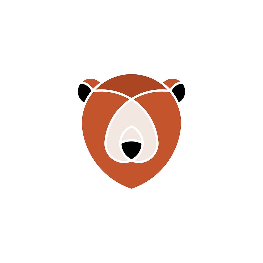 Linear illustration bear's head | Premium Vector - rawpixel