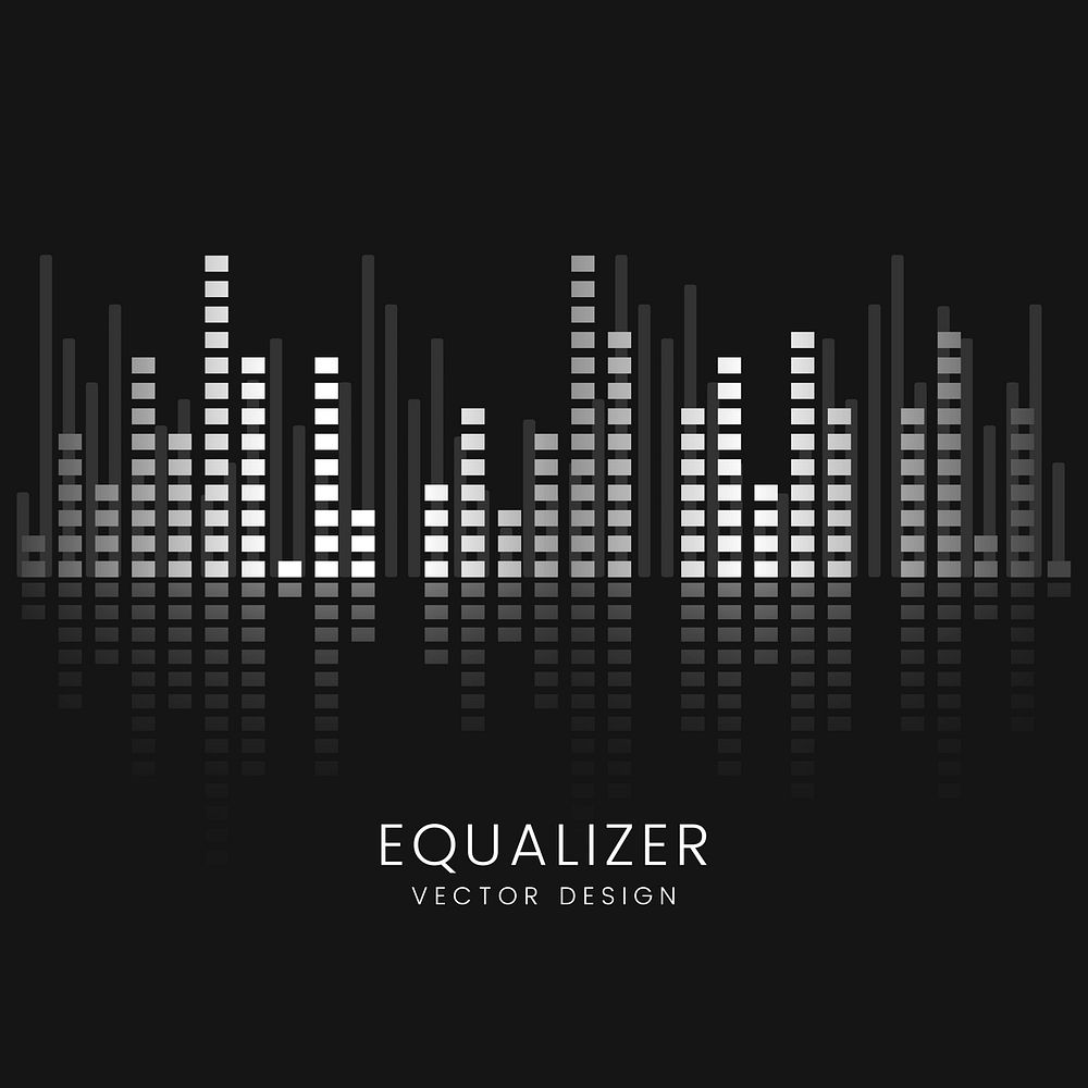 Sound wave equalizer vector design | Free Vector - rawpixel