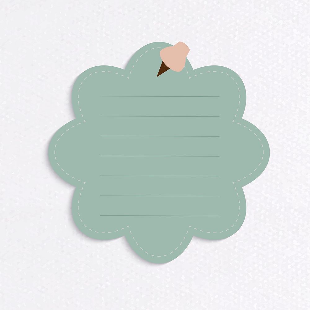 Blank flower shape notepaper set | Premium Photo - rawpixel