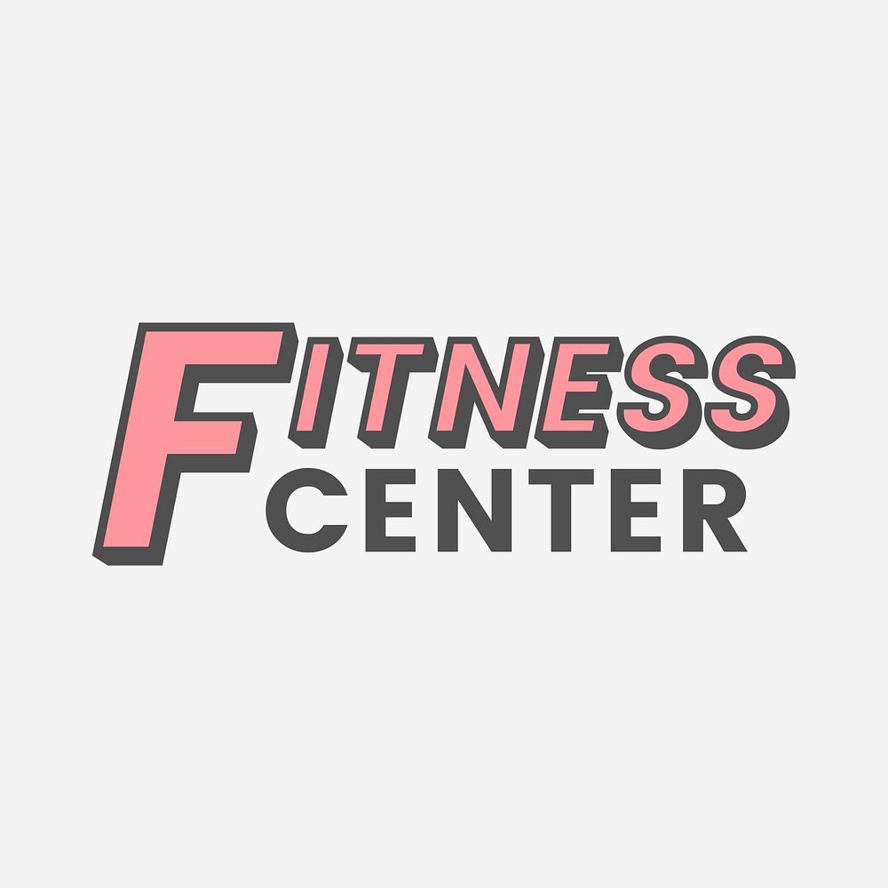 Fitness center logo badge vector | Premium Vector - rawpixel