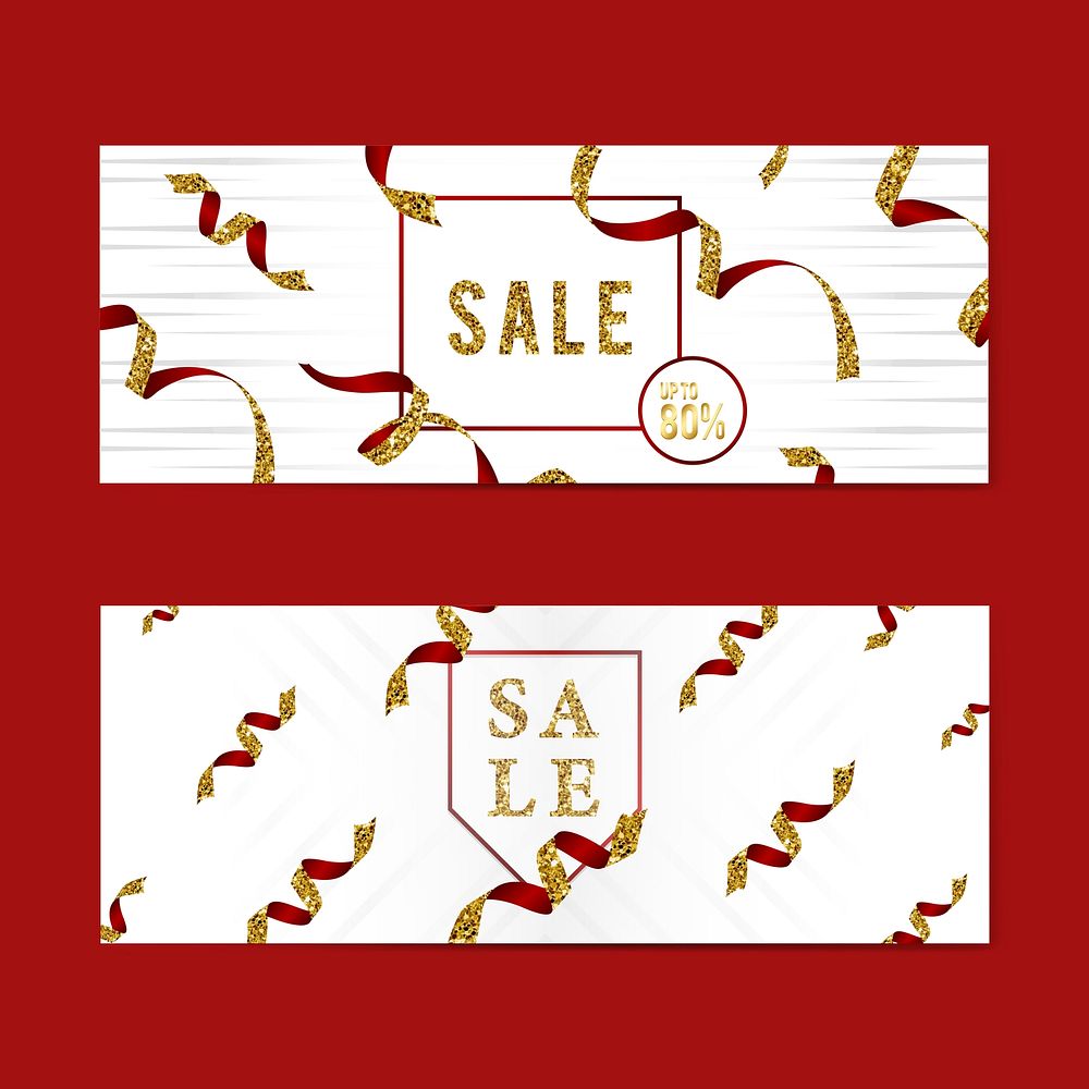 Golden sale sign vector set | Premium Vector - rawpixel
