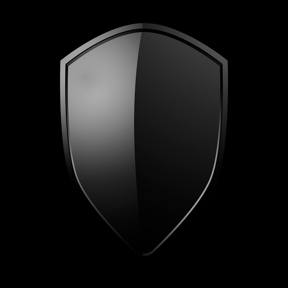 Black Baroque shield elements vector | Premium Vector - rawpixel