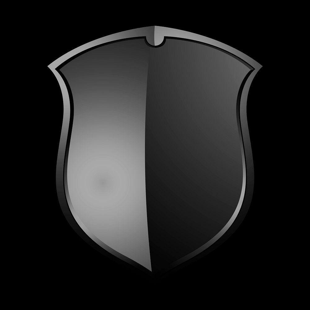 Black Baroque shield elements vector | Free Vector - rawpixel