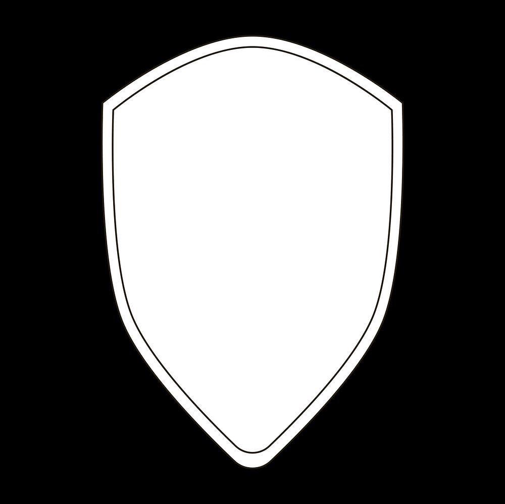 White Baroque shield elements vector | Free Vector - rawpixel