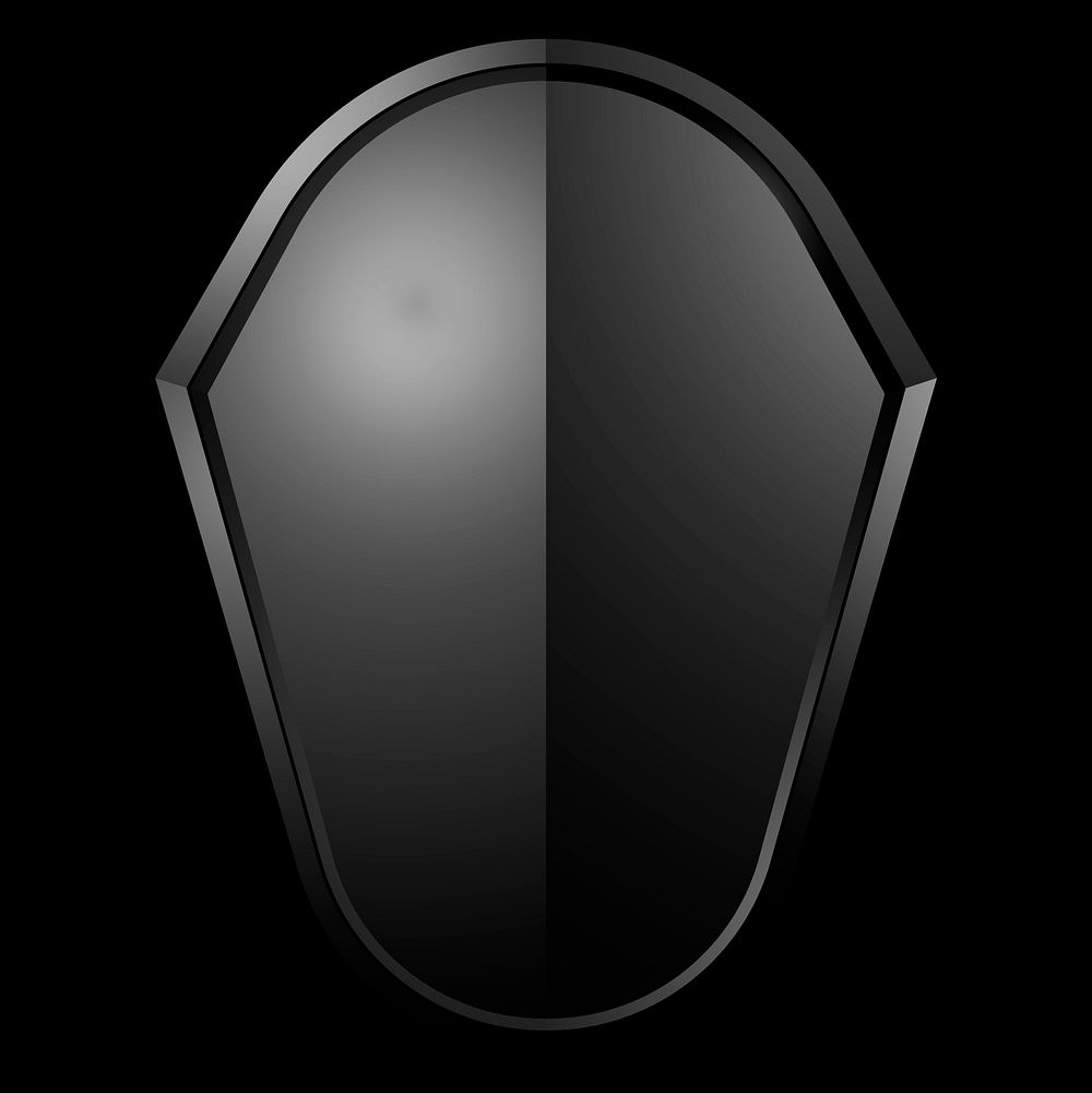 Black Baroque shield elements vector | Premium Vector - rawpixel