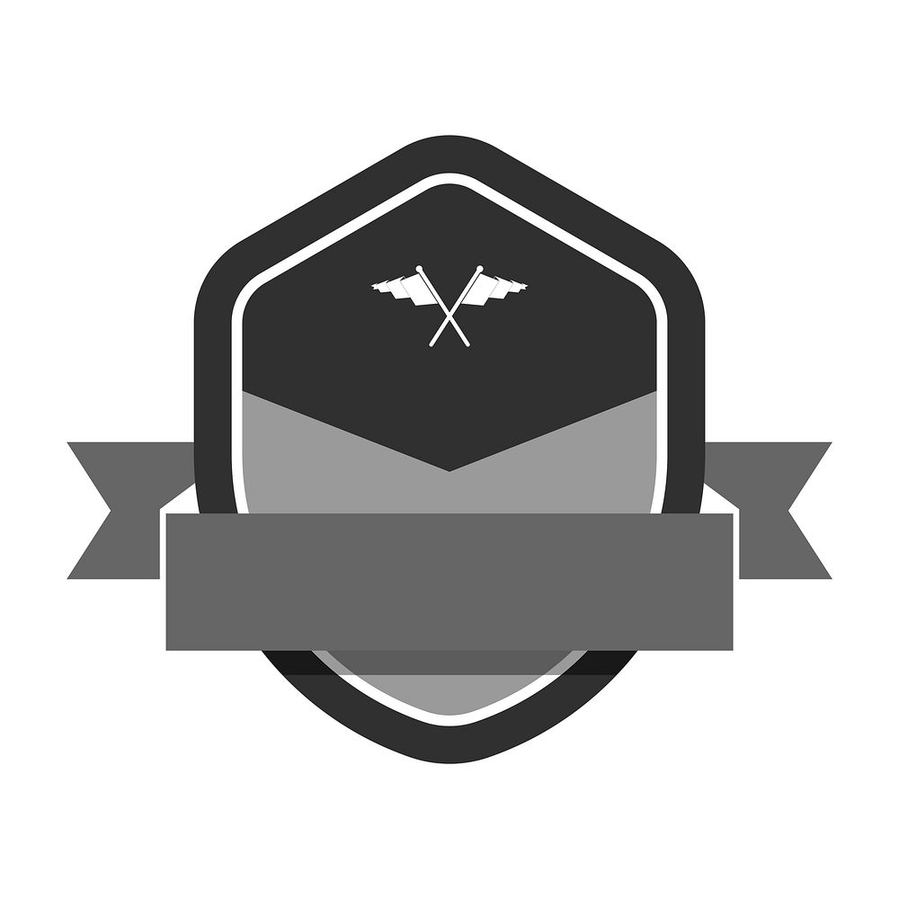 Gray badge embellished banner | Premium Vector - rawpixel