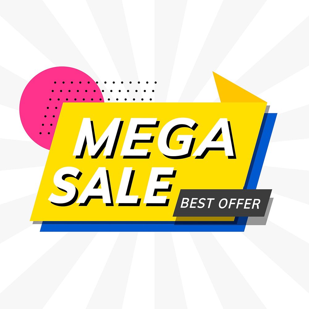 Mega sale best offer shop | Premium Vector - rawpixel