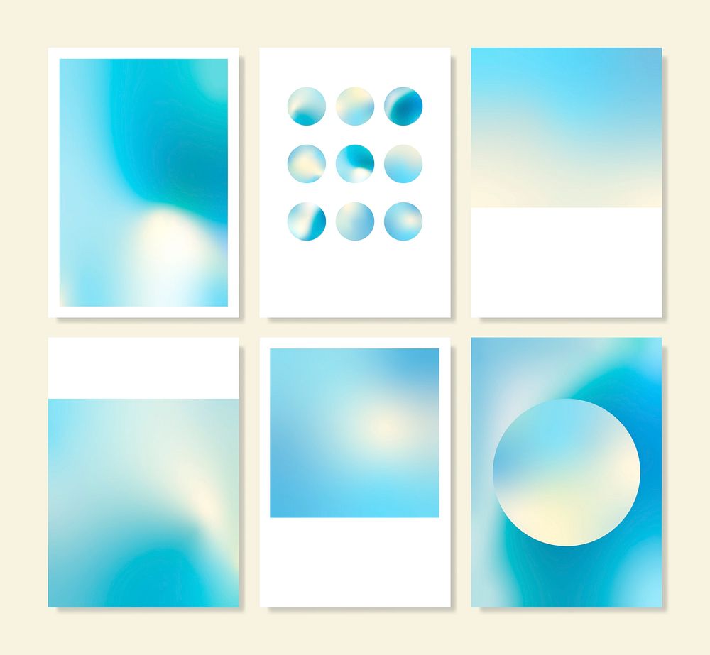 Blue holographic gradient background design | Premium Vector - rawpixel