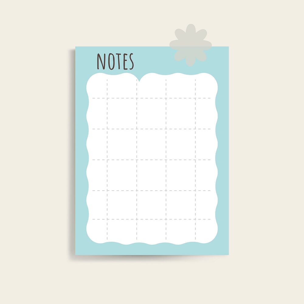 Cute white note paper vector | Premium Vector - rawpixel