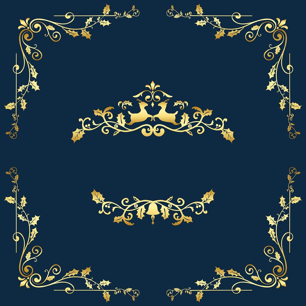 Set of decorative Christmas designs | Free Vector - rawpixel