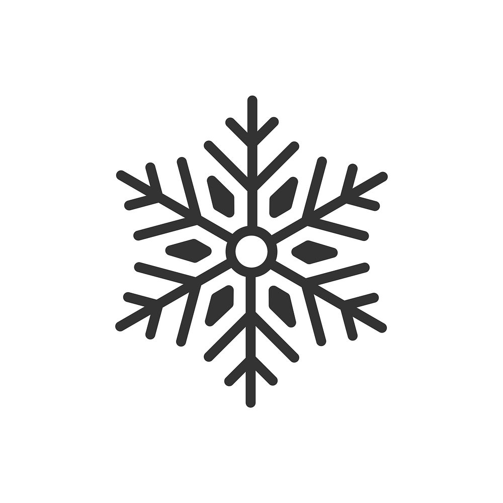 Single snowflake Christmas design vector | Premium Vector - rawpixel