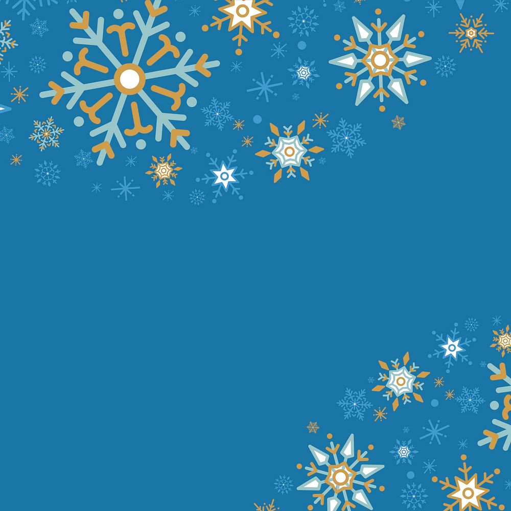Blue Christmas winter holiday background | Free Vector - rawpixel