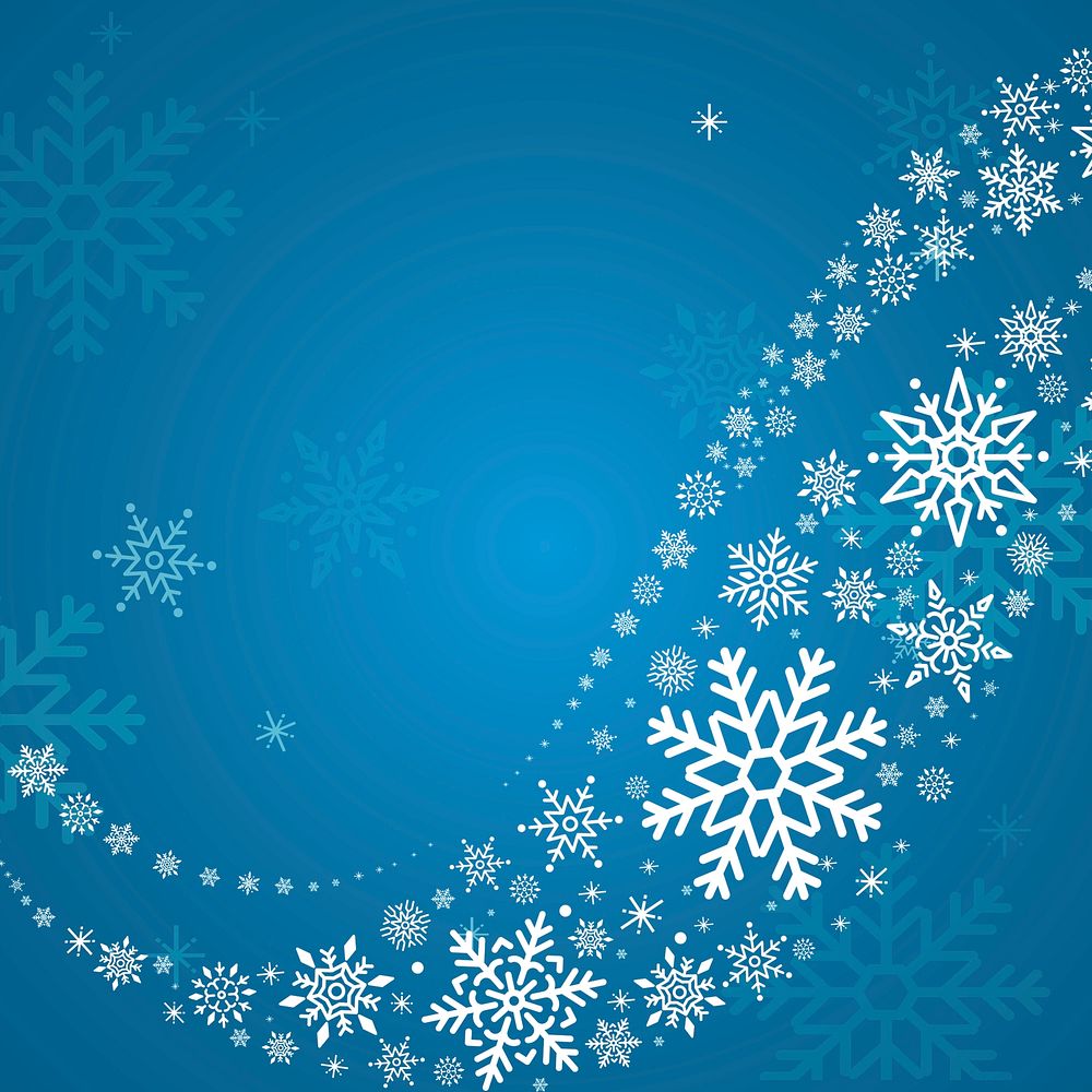 Blue Christmas winter holiday background | Premium Vector - rawpixel