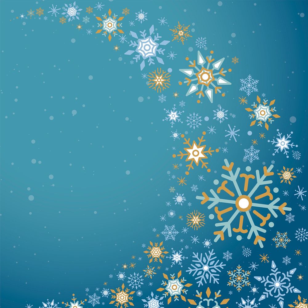 Blue Christmas winter holiday background | Free Vector - rawpixel