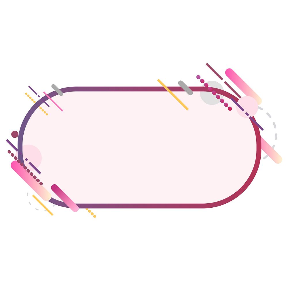 Modern oval banner colorful frame | Premium Vector - rawpixel