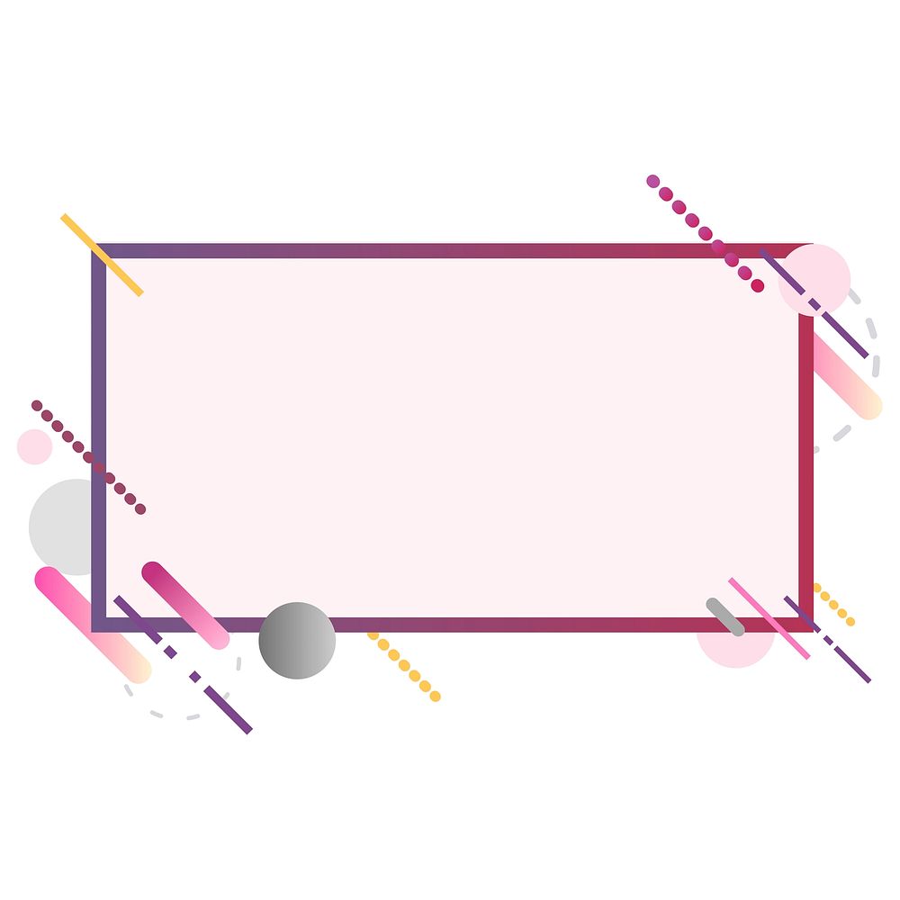 Modern rectangle banner colorful frame | Premium Vector - rawpixel