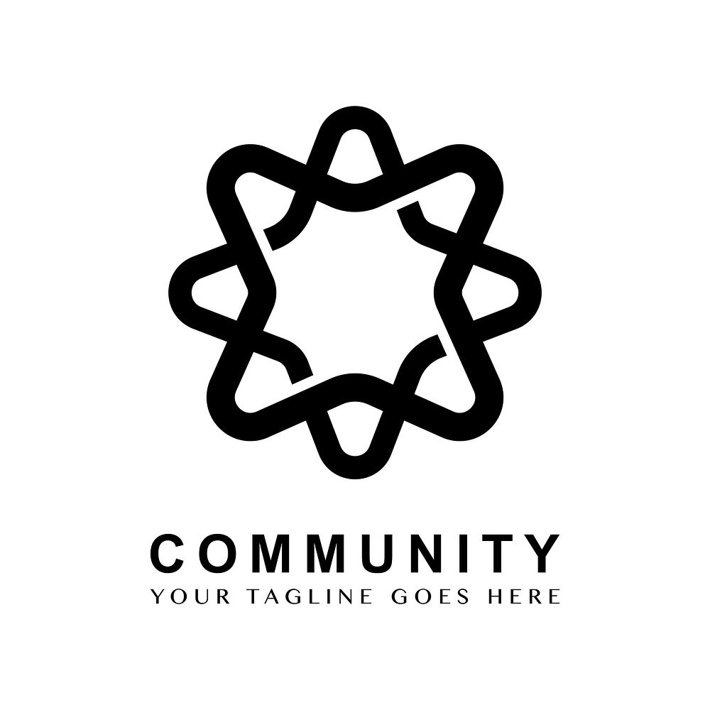 Community branding logo design sample | Free Vector - rawpixel