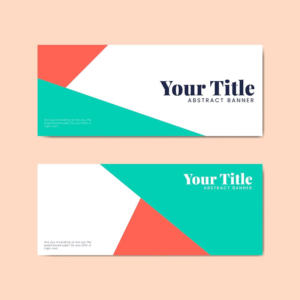 Colorful and abstract banner design | Premium Vector - rawpixel