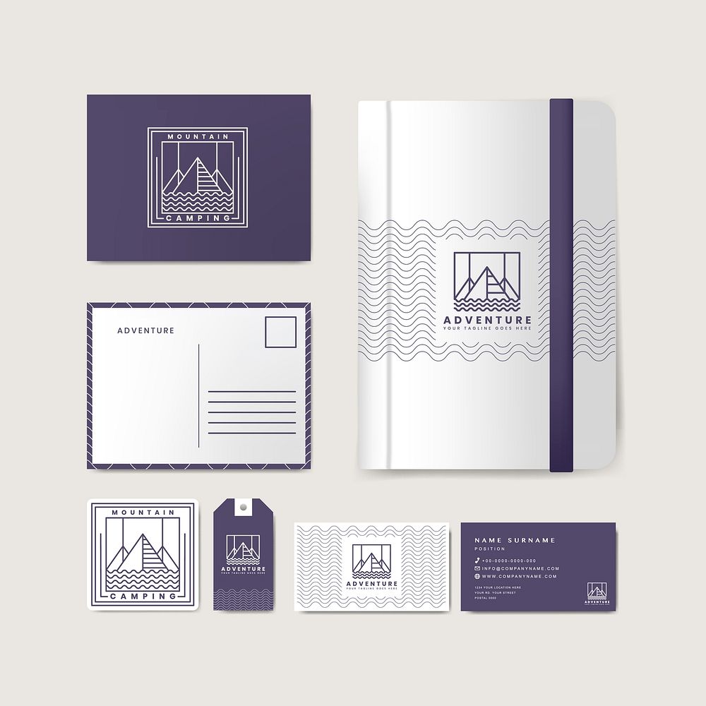 Set company merchandise logo | Free Vector - rawpixel