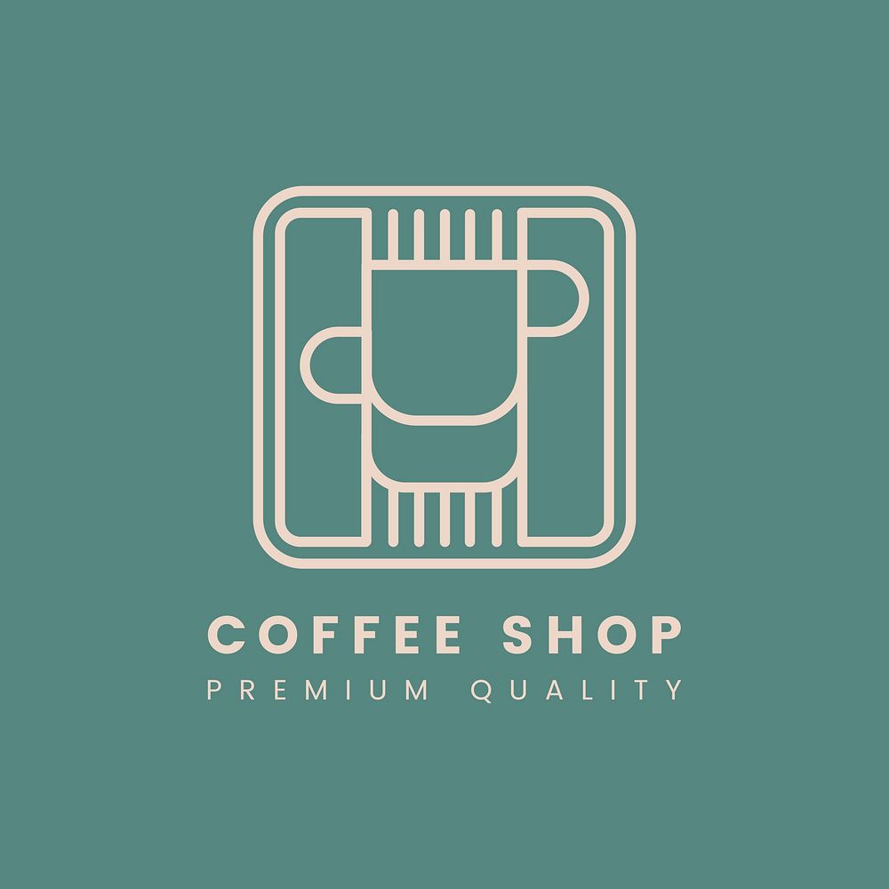 Premium quality coffee shop logo | Premium Vector - rawpixel