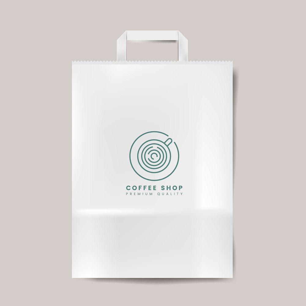 Paper bag mockup isolated vector | Premium Vector - rawpixel