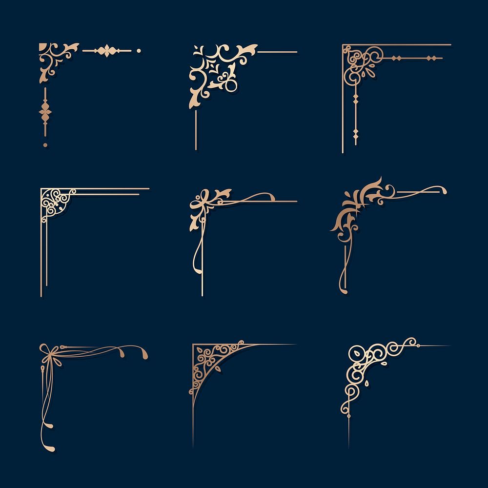Vintage border design element vector | Premium Vector - rawpixel
