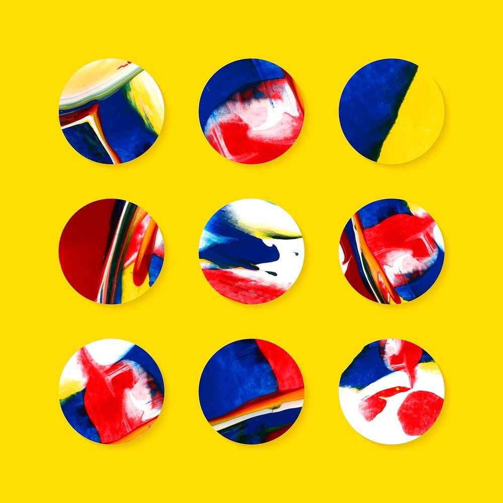 Badge set with abstract design | Free Vector - rawpixel