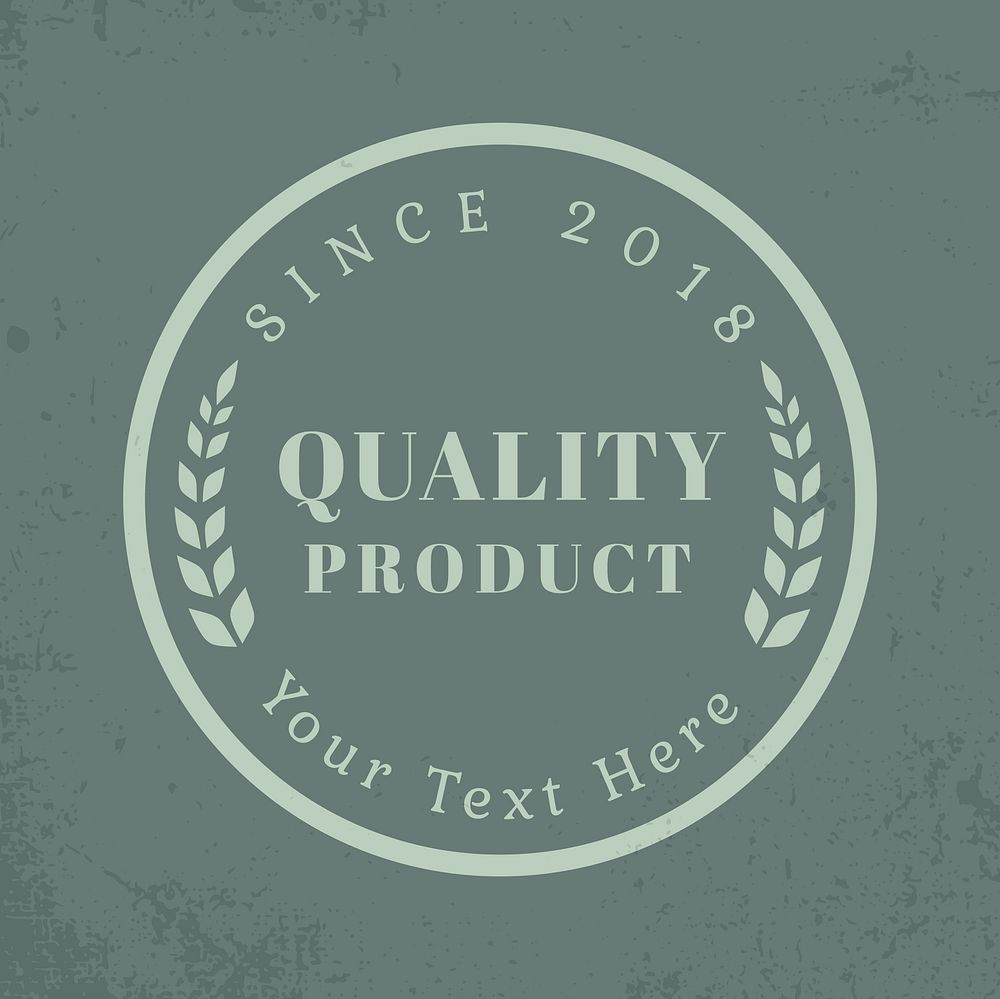 Vintage quality product logo vector | Free Vector - rawpixel