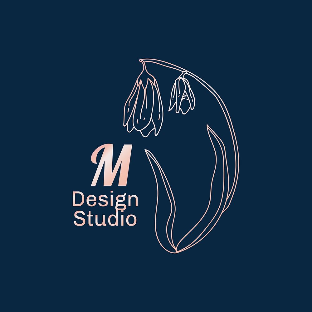 M design studio logo vector | Premium Vector - rawpixel