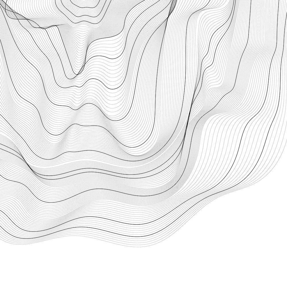 Black white abstract map contour | Premium Vector - rawpixel