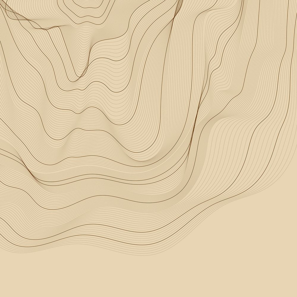 Brown abstract map contour lines | Premium Vector - rawpixel