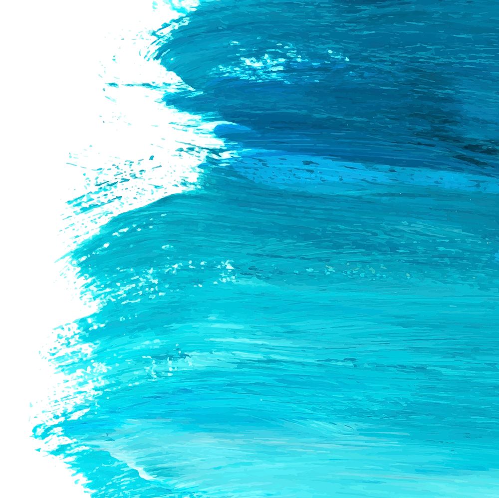 Teal abstract acrylic brush stroke | Free Vector - rawpixel