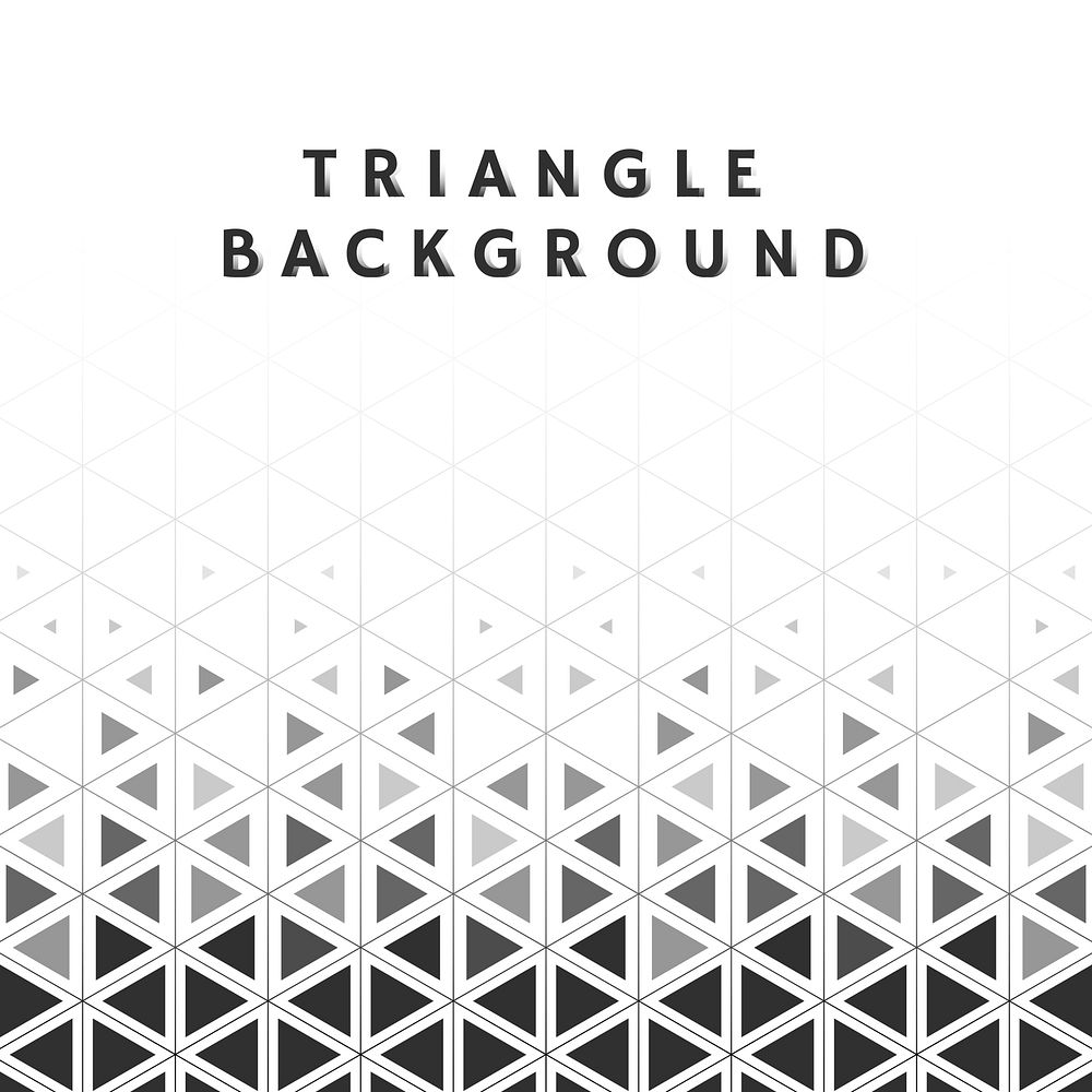 Gray triangle patterned on white | Free Vector - rawpixel