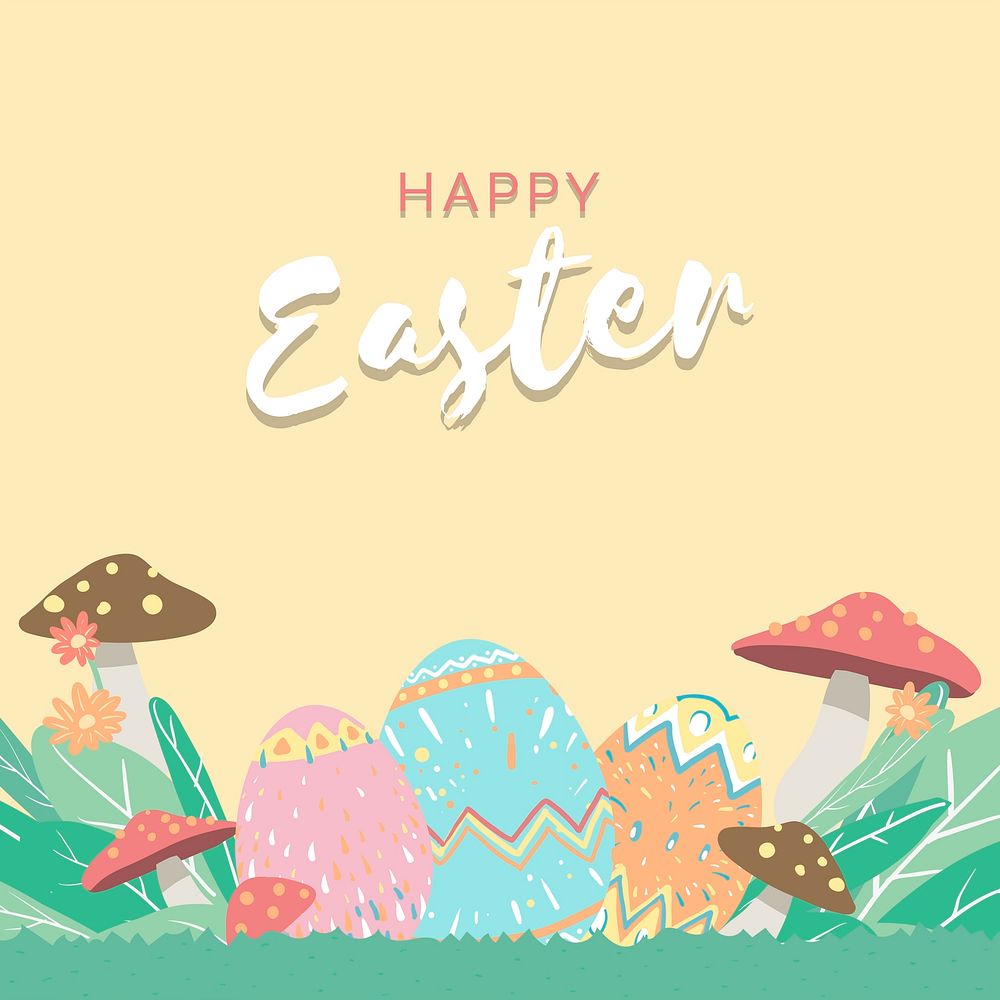 Easter eggs hunt festival background | Premium Vector - rawpixel