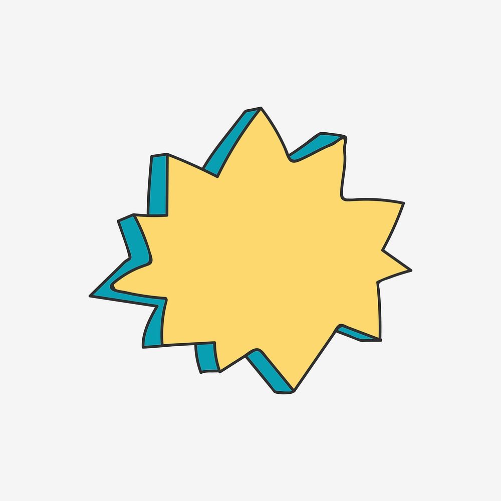 Yellow speech bubble icon vector | Free Vector - rawpixel